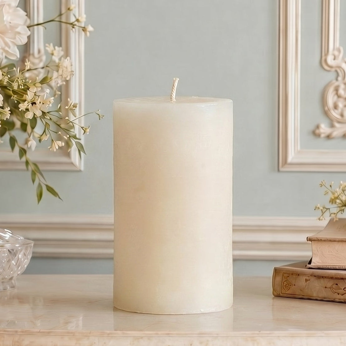 4x6 Beeswax Pillar Candle | Three Inch Thick Cylinder Handmade in USA ...